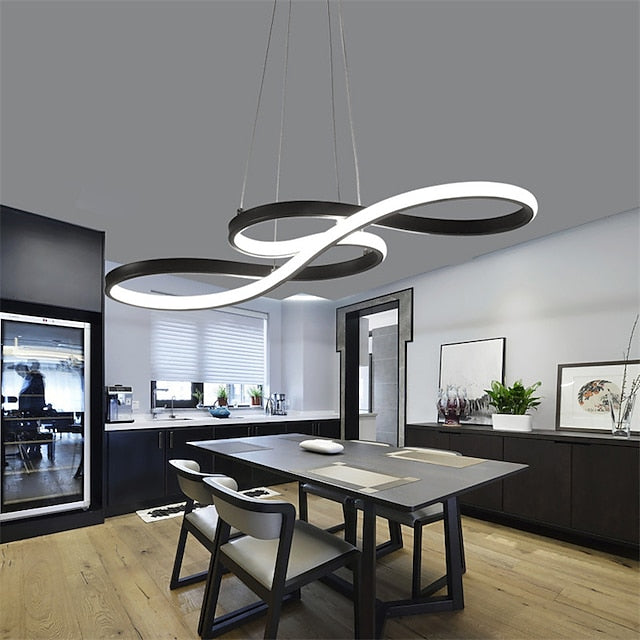 Modern LED Acrylic Dimmable Adjustable Pendant Light